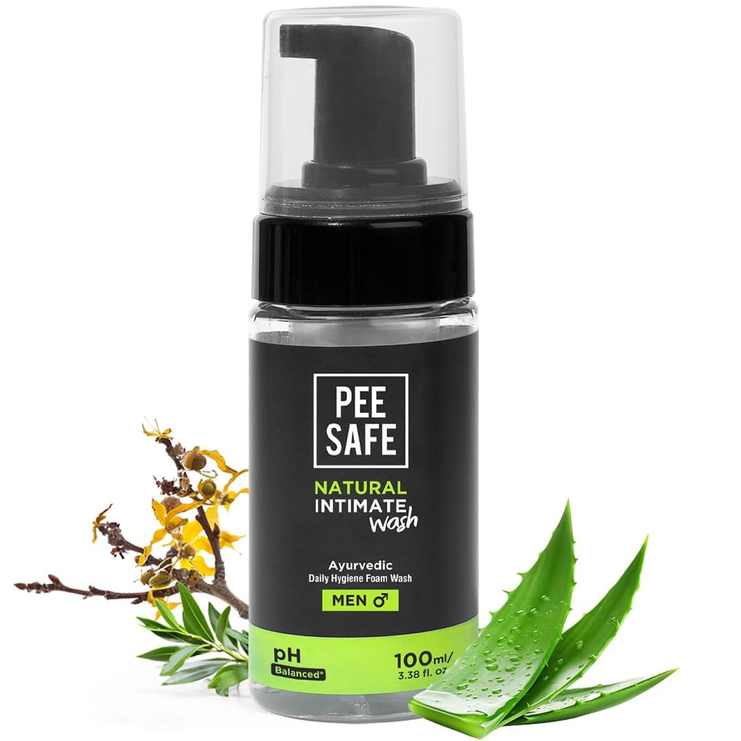 PEESAFE Natural Intimate Wash for Men | with Tea Tree Essential Oil | Ayurvedic | Intimate Wash | Men Genital Wash | Intimate Wash Men | Men's Intimate wash