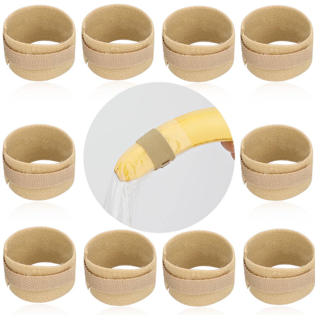 Reusable Male External Catheter Strap Leak Free Condom Cath Fixer Adjustable Penile Sheaths Urinary Condom Straps Holder Band for Prostate Surgery Men Patients Camel, 10 Pcs