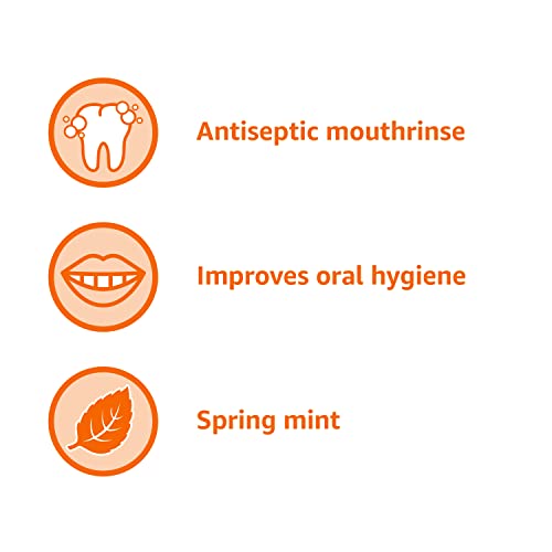 Amazon Basics Antiseptic Mouthwash, Mint, 8.5 Fluid Ounces, 1-Pack (Previously Solimo)