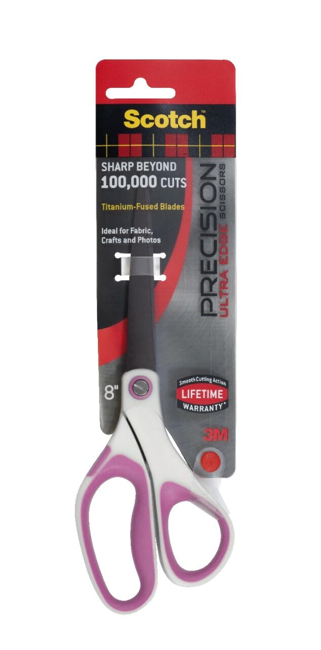Scotch 8-Inch Precision Ultra Edge Scissors, 3-Pack (1458-3)
