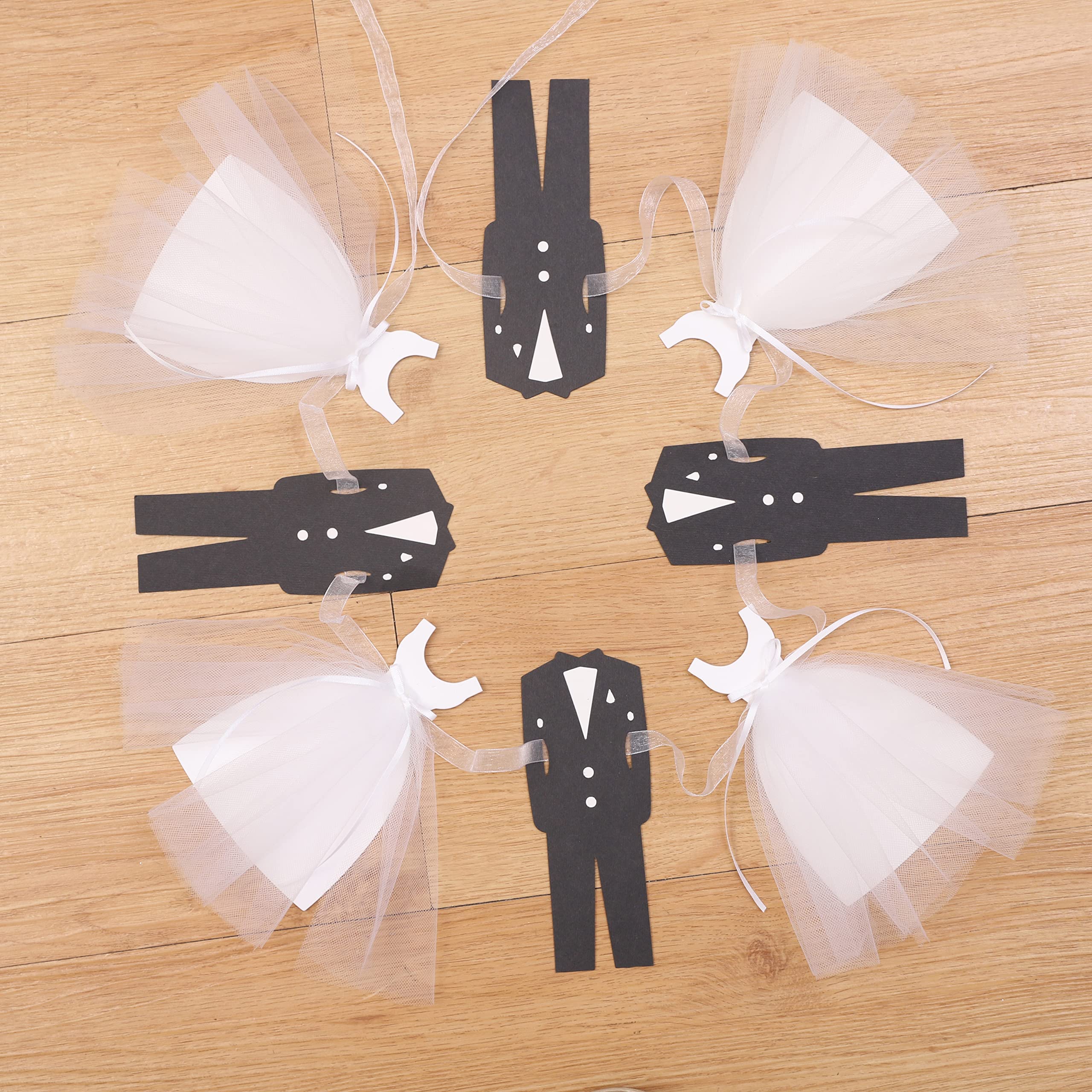 Bridal Shower Decoration Wedding Banners - Core Decorations for the Bride and Groom, Engagement Party Table Decorations, Wedding Dress Selection, Bridal Shower Decorations.Bride to Be Chair Banner, Bridal Shower Decoration (Bride and groom)