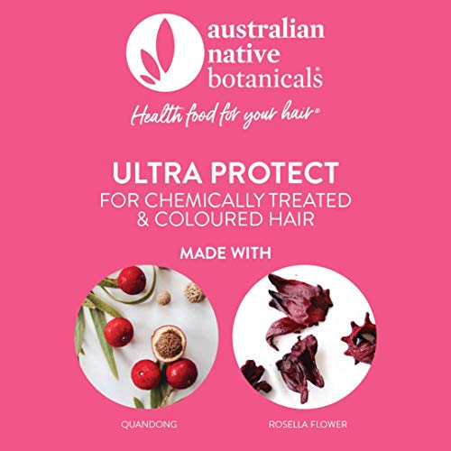 Australian Native Botanicals Natural Vegan Sulfate Free Shampoo For Men & Women, Colored & Chemically Treated Hair, 17 Fl Oz