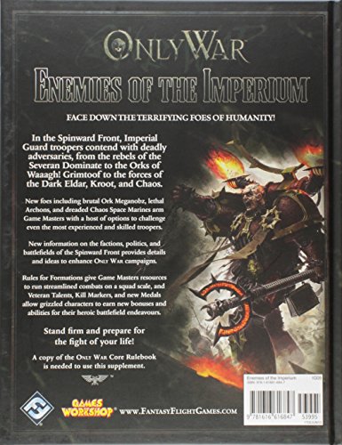 Fantasy Flight Games Only War RPG: Enemies of The Imperium