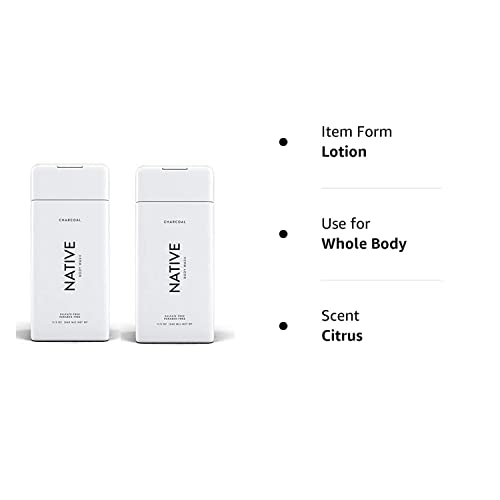 Native Body Wash - CHARCOAL 11.5 oz (340ml) - 2-PACK