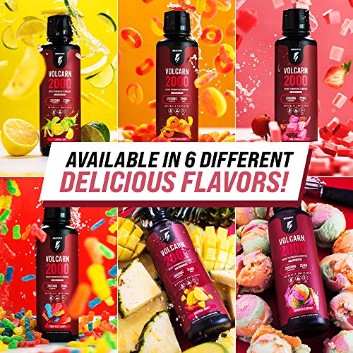 InnoSupps Volcarn 2000 - Advanced Fat Burning Liquid | L-Carnitine,GBEEC, Boost Energy, ATP Enhancer | Caffeine Free, No Artificial Sweeteners | 32 Servings (Pink Starblast)