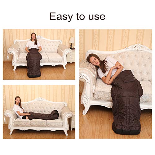 Heated Full Body Wraps, Woolala Electric Heating Pad Knee Hands Foot Warmer for Pain Relief, 6 Adjustable Temperature Levels/Auto Shut Off/Washable (Gray)