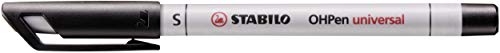 STABILO OHP Pen OHP Pen Soluble - Superfine - Wallet of 4 - Assorted Colours