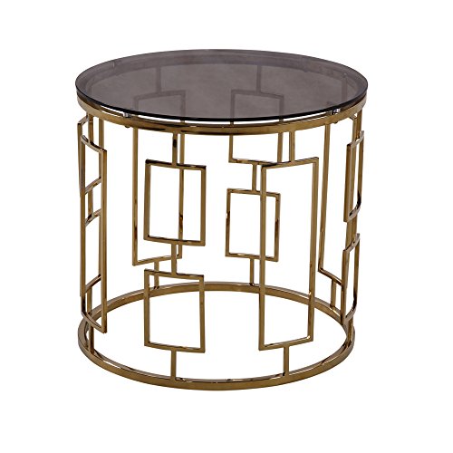 Armen Living Zinc Contemporary End Table