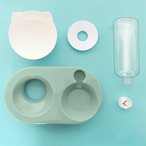 FUUIE Bowls for Food and Water Pet Automatic Water Storage Bowl Pet Bowl (Color : Blue)