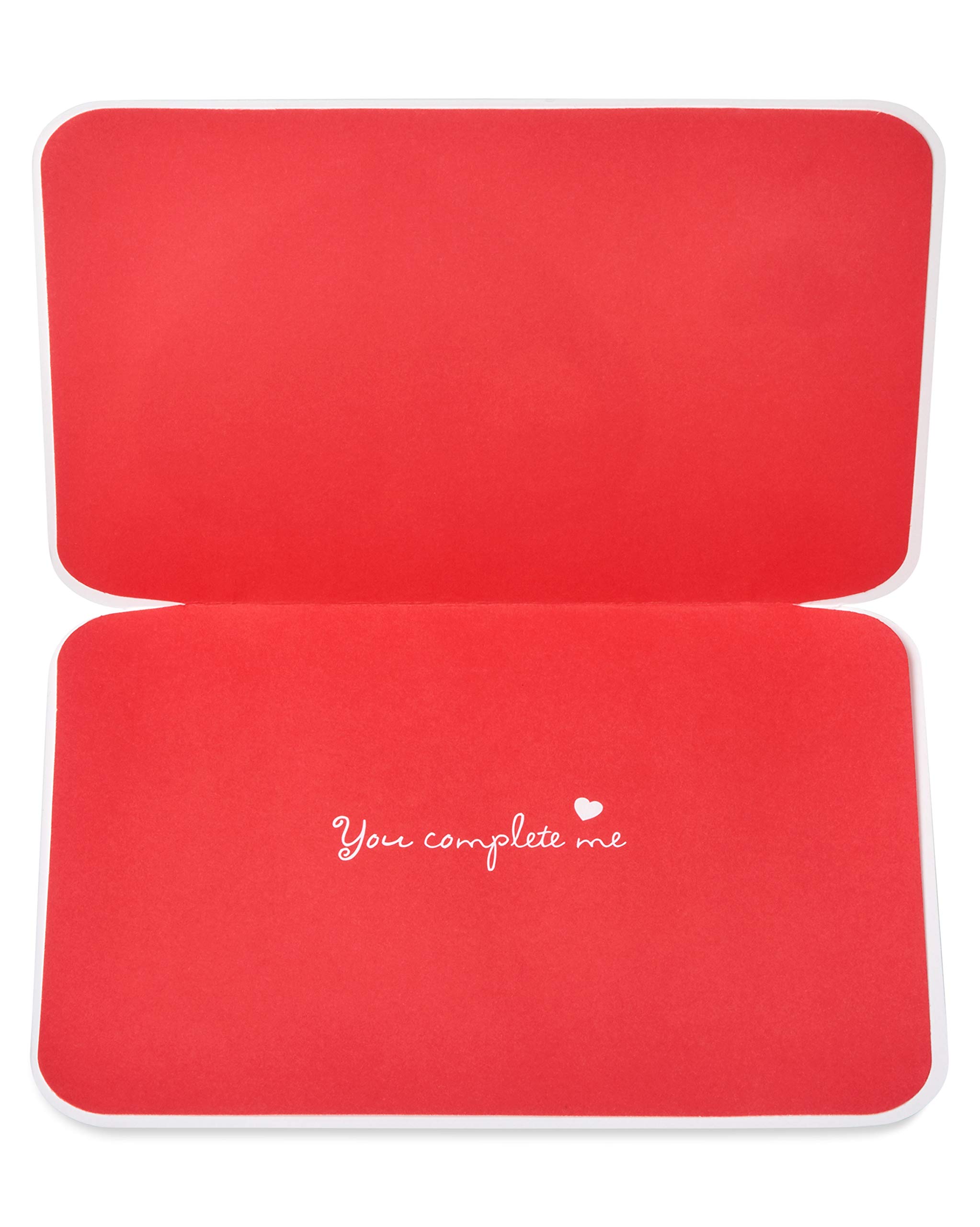 Papyrus Romantic Card (You Complete Me)