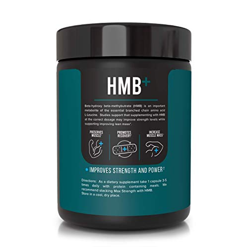 InnoSupps HMB+ | 1500mg HMB (Beta-Hydroxy Methylbutyrate) & 50mg Astragin | Enhanced Absorption, Preserves Muscle, Promotes Recovery, Increase Lean Muscle Mass | Gluten Free - 120 Veggie Capsules