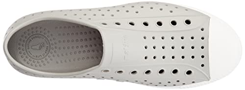 Native Shoes, Jefferson, Lightweight Sneaker for Adults, Pigeon Grey/Shell White, 14 M US Women/12 M US Men