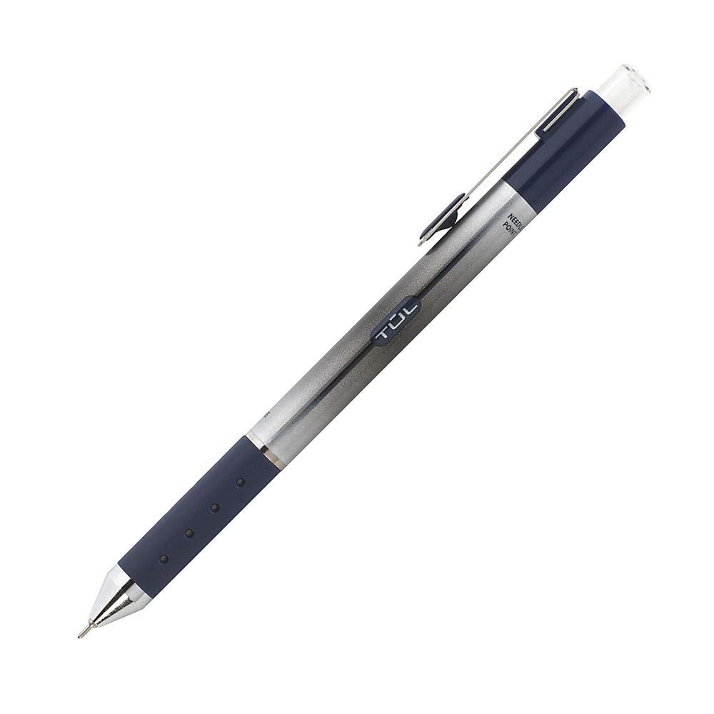 TUL Gel Pens, Retractable, Needle Point, 0.5 mm, Blue Barrel, Blue Ink, Pack Of 4