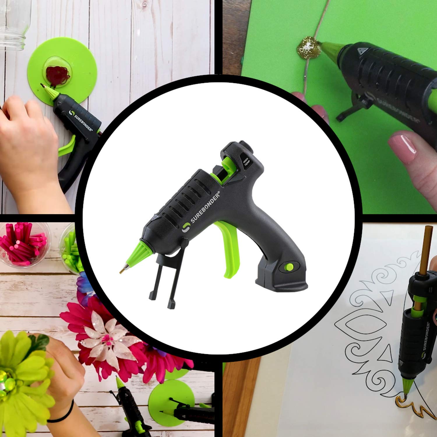 Surebonder H-195F Specialty Series 20 Watt Mini Size High Temperature Detail Hot Glue Gun
