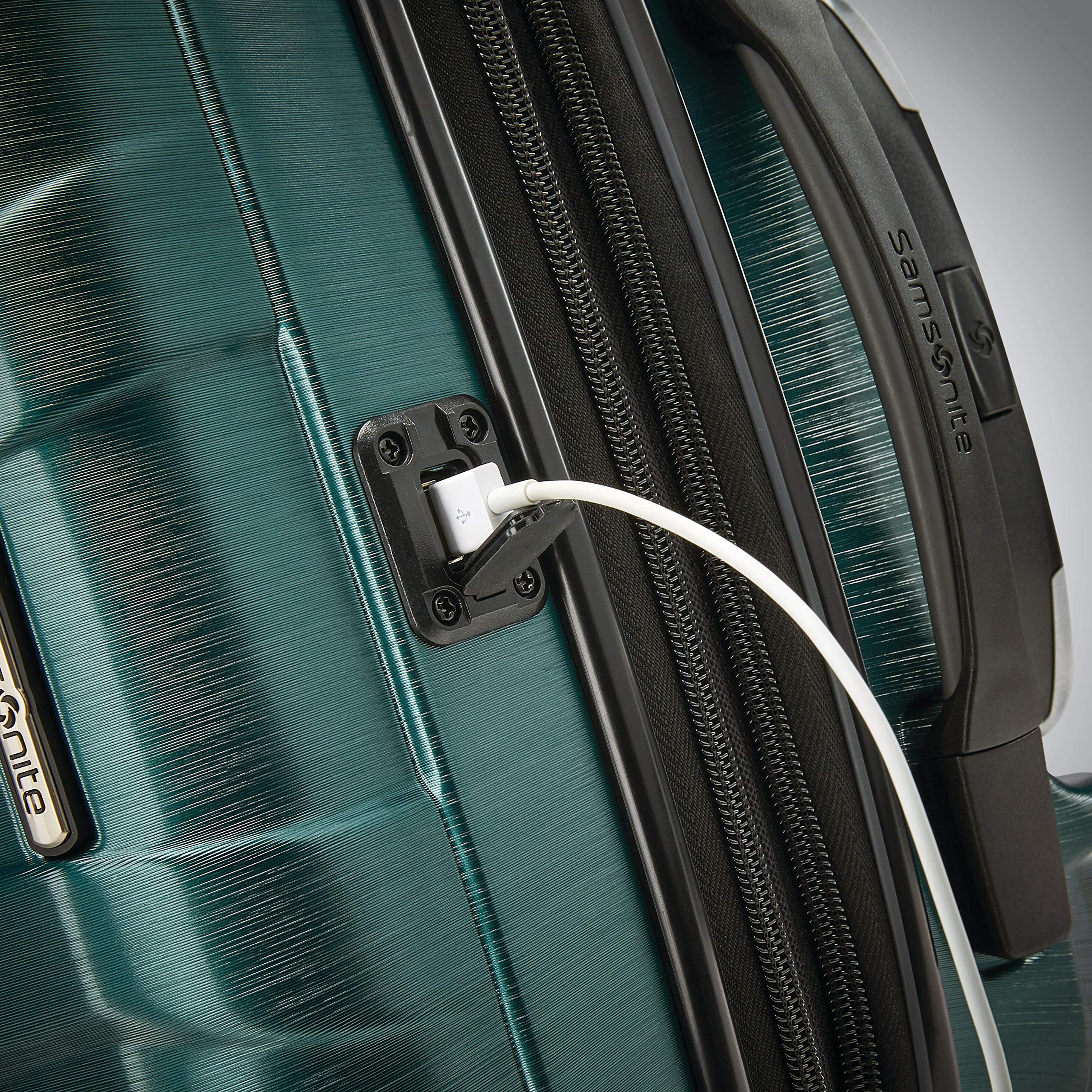 Samsonite Centric 2 Hardside Expandable Luggage with Spinner Wheels, 2-Piece Set (20/28),Emerald Green