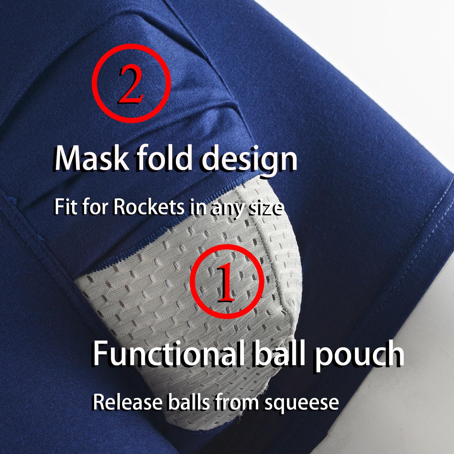 CIC SHOW Boxer Briefs For Long Time Sit, Pack 3, Mens Underwear With Ball Hammock, Mens Underwear With Pouch For Balls. XXL