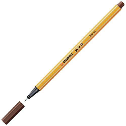 STABILO Point 88 Fineliner, Brown, 0.4 mm