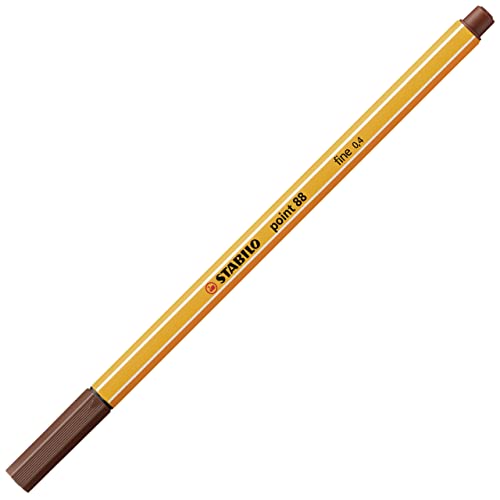 STABILO Point 88 Fineliner, Brown, 0.4 mm