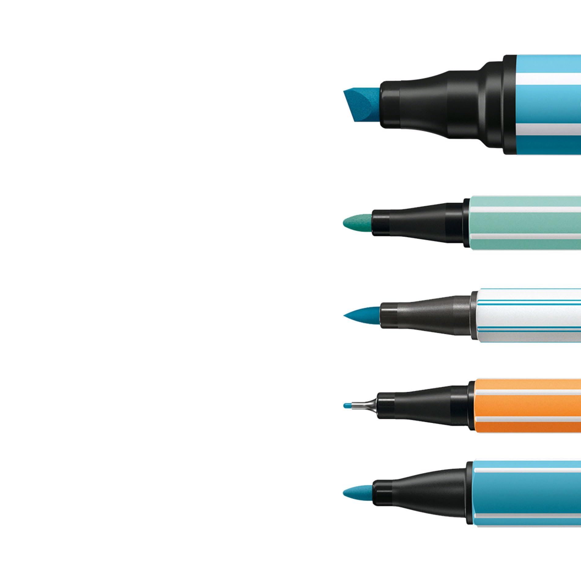 STABILO Creative Set - Pen 68 Max, Pen 68, Pen 68 brush, point 88, pointMax, ARTY, 55-Pieces - drawing, illustration, writing