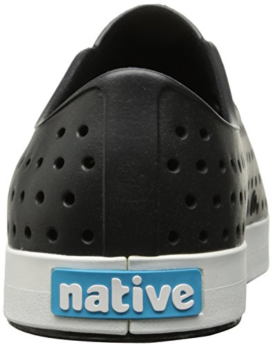 Native Shoes, Jefferson, Lightweight Sneaker for Adults, Jiffy Black/Shell White, 8 M US Women/6 M US Men