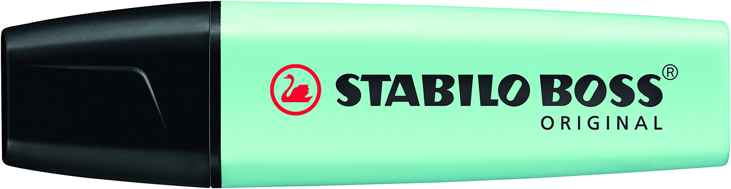 STABILO Boss Original Highlighters - 2-5 mmChisel Tips - Pastel Turquoise - Pack Of 3