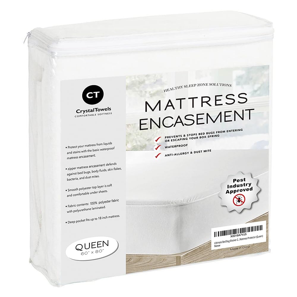 Ultimate Zippered Mattress Protector (Queen) - by Deluxe Hotel