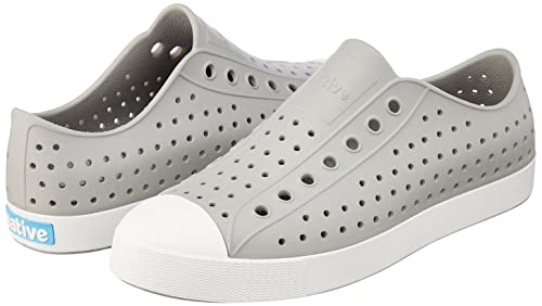 Native Shoes, Jefferson, Lightweight Sneaker for Adults, Pigeon Grey/Shell White, 6 M US Women/4 M US Men