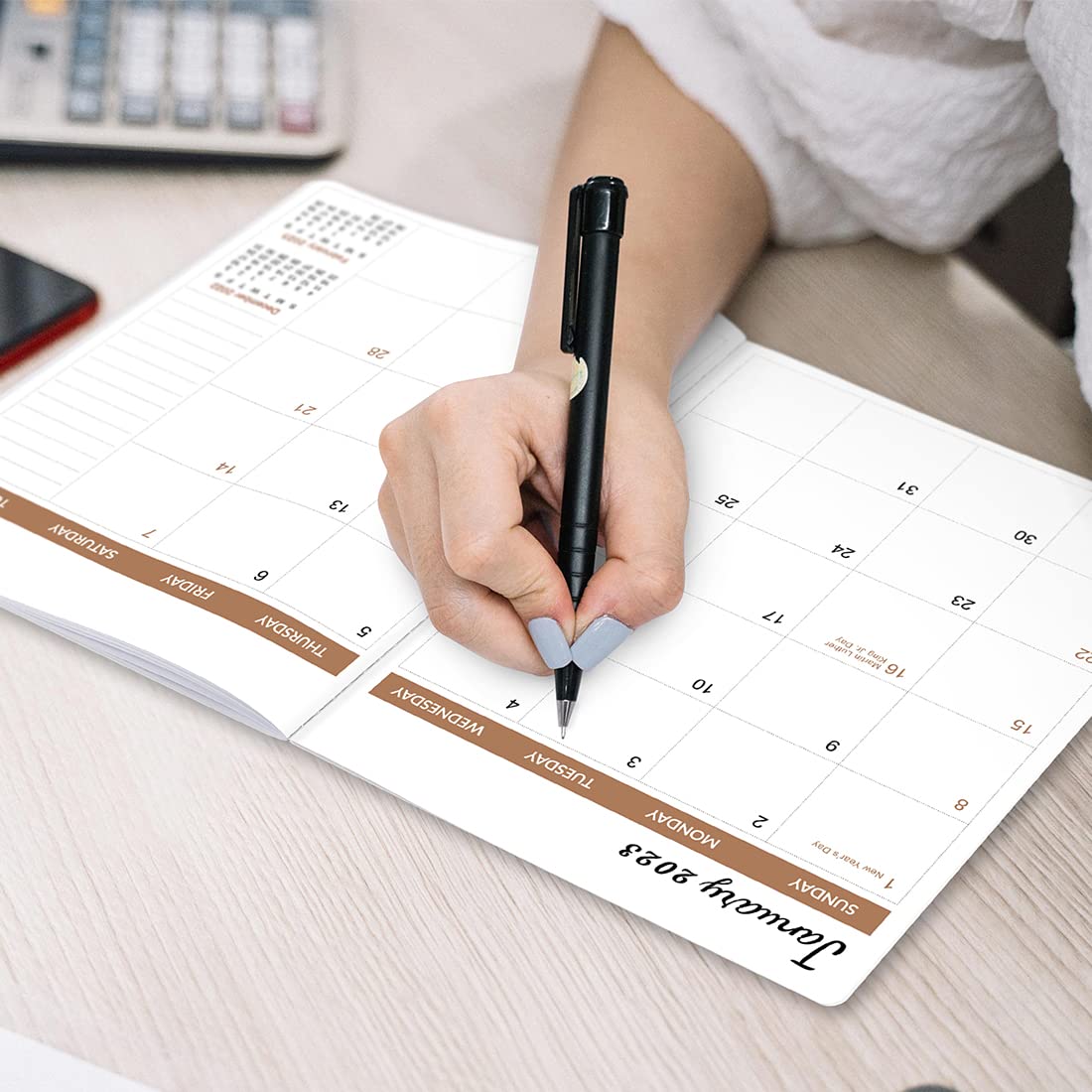 SKYDUE 2023 Monthly Planner, 11" x 8.5", 12 Months Calendar Planner from Jan. 2023 to Dec. 2023. Easily Organizes Your Tasks, Manage Your Agenda Effectively