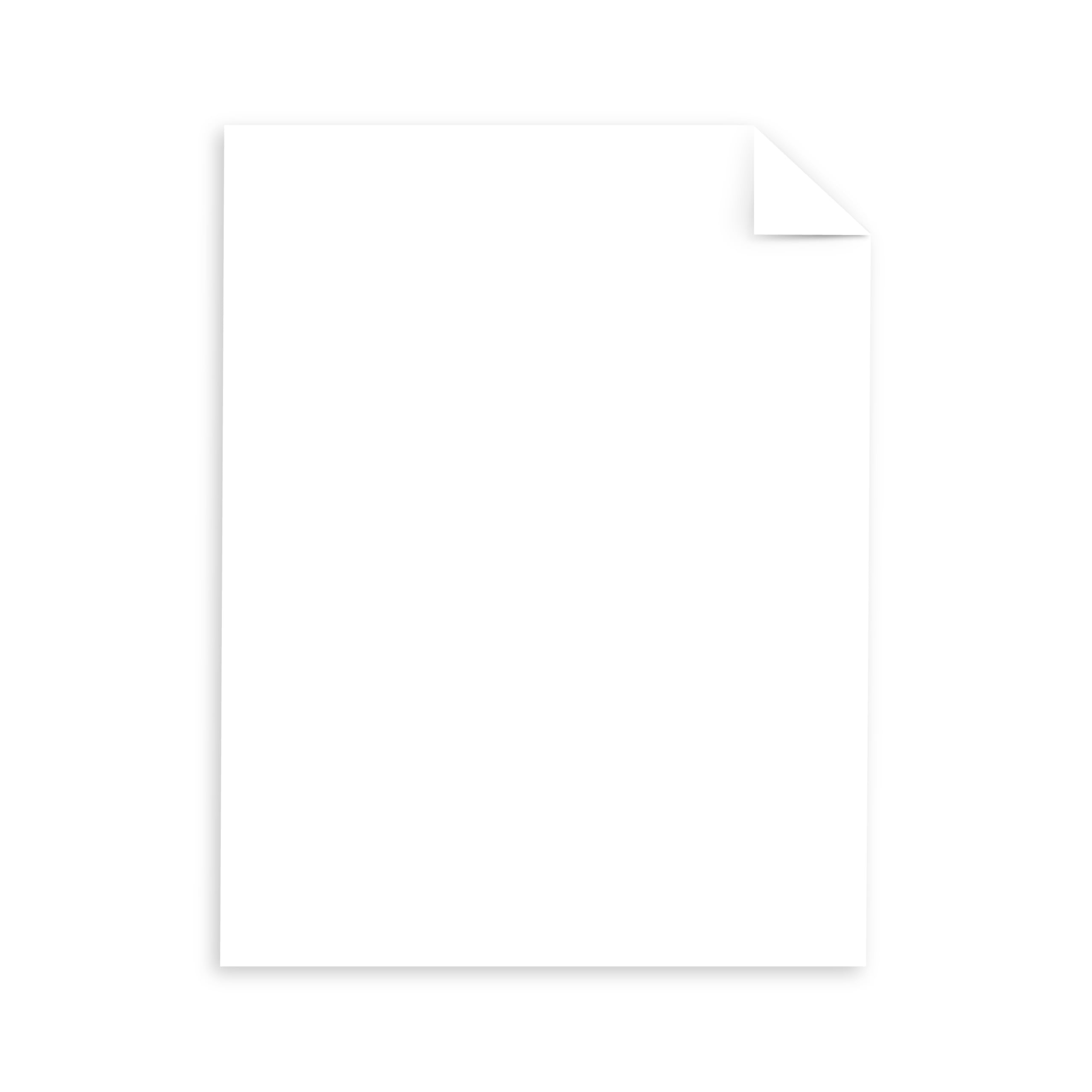 Neenah Premium Cardstock, 8.5" x 11", 65 lb/176 gsm, Bright White, 250 Sheets (91904)