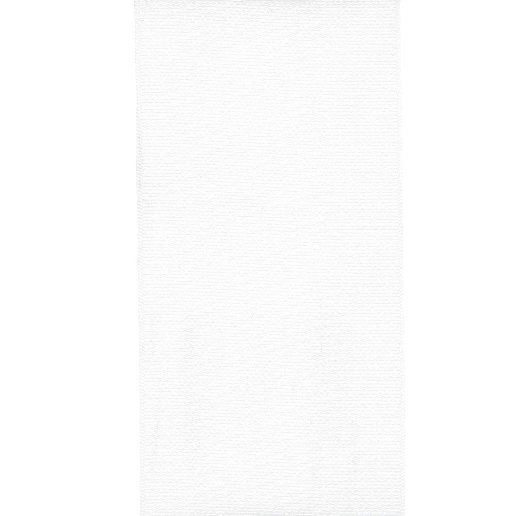 Berwick Offray 3" Grosgrain Ribbon, White, 50 Yards
