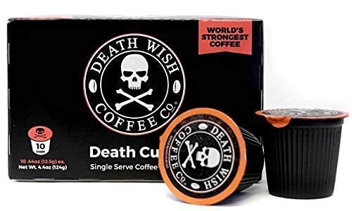 Death Wish Coffee Co. Death Cups and VALHALLA JAVA Odinforce Blend Single-Serve Coffee Pods [10 each | 20 Count] USDA Certified Organic, Fair Trade