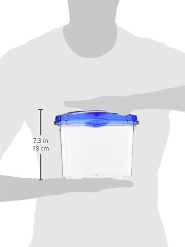 Aqueon Betta Bowl Aquarium Fish Tank Kit, Blue, Half Gallon