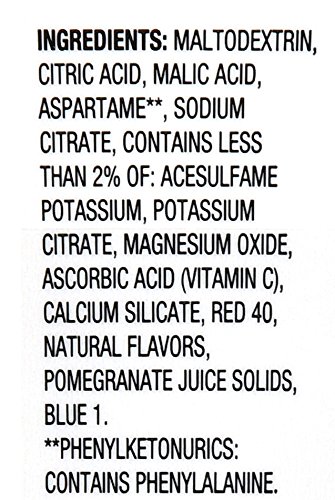 Great Value Berry Pomegranate Drink Mix, 6 Count per pack, 2.5 Oz (Pack of 2)