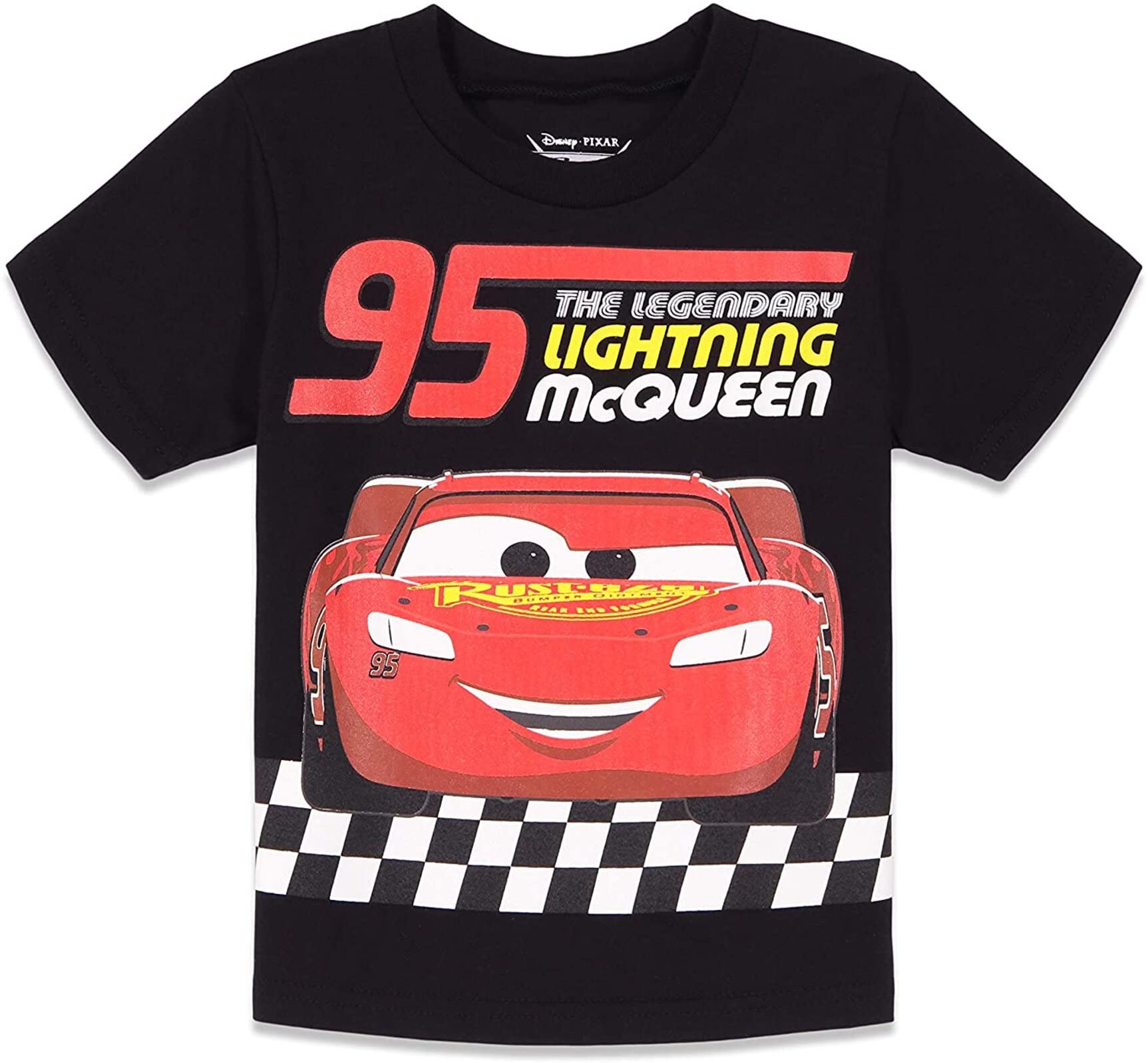 Disney Pixar Cars Lightning McQueen Tow Mater Toddler Boys 3 Pack Graphic T-Shirts Multicolor 5T