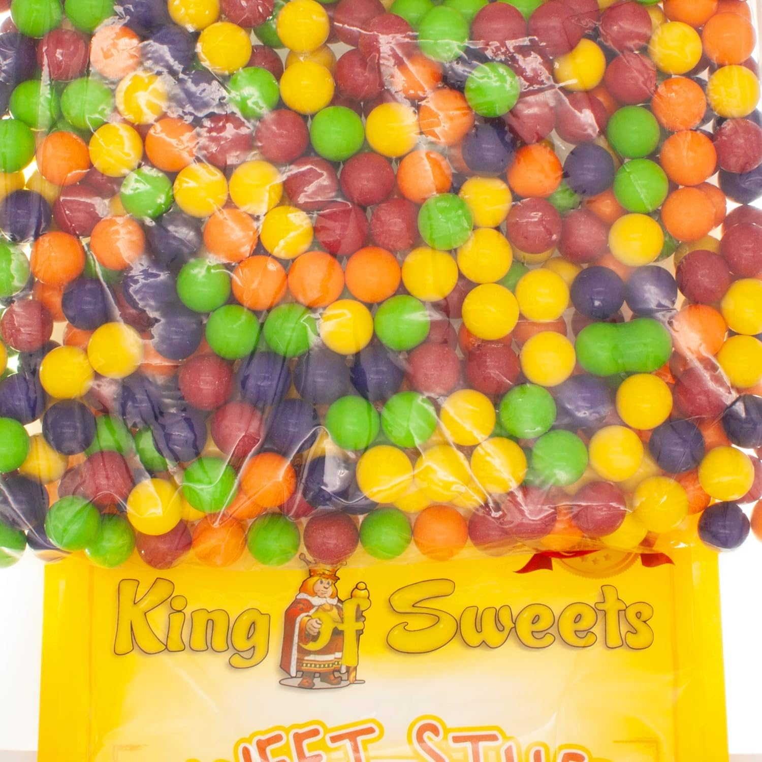 Mini Kaboom Jawbreakers | 1 Pound | Sugar Candy | Resealable King of Sweets Bulk Bag