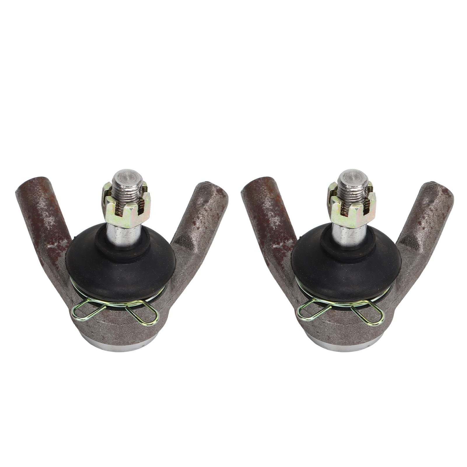 a Pair Suspension Tie Rod End Ball Joint Carbon Steel for 50‑250cc, Prevent Uneven Tire Wear Or Steering Wheel Shaking Replace Original Damaged and Worn Ball Joints 0.47in