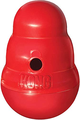 KONG Wobbler Dog Toy - Interactive Dog Treat Dispensing Toy - for Large Dogs