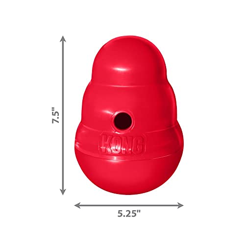 KONG Wobbler Dog Toy - Interactive Dog Treat Dispensing Toy - for Large Dogs
