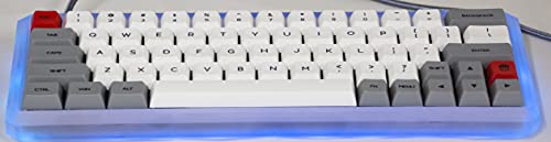 Clack Polycarbonate Mechanical Keyboard - Cherry MX Reds - Hot swappable - GK64