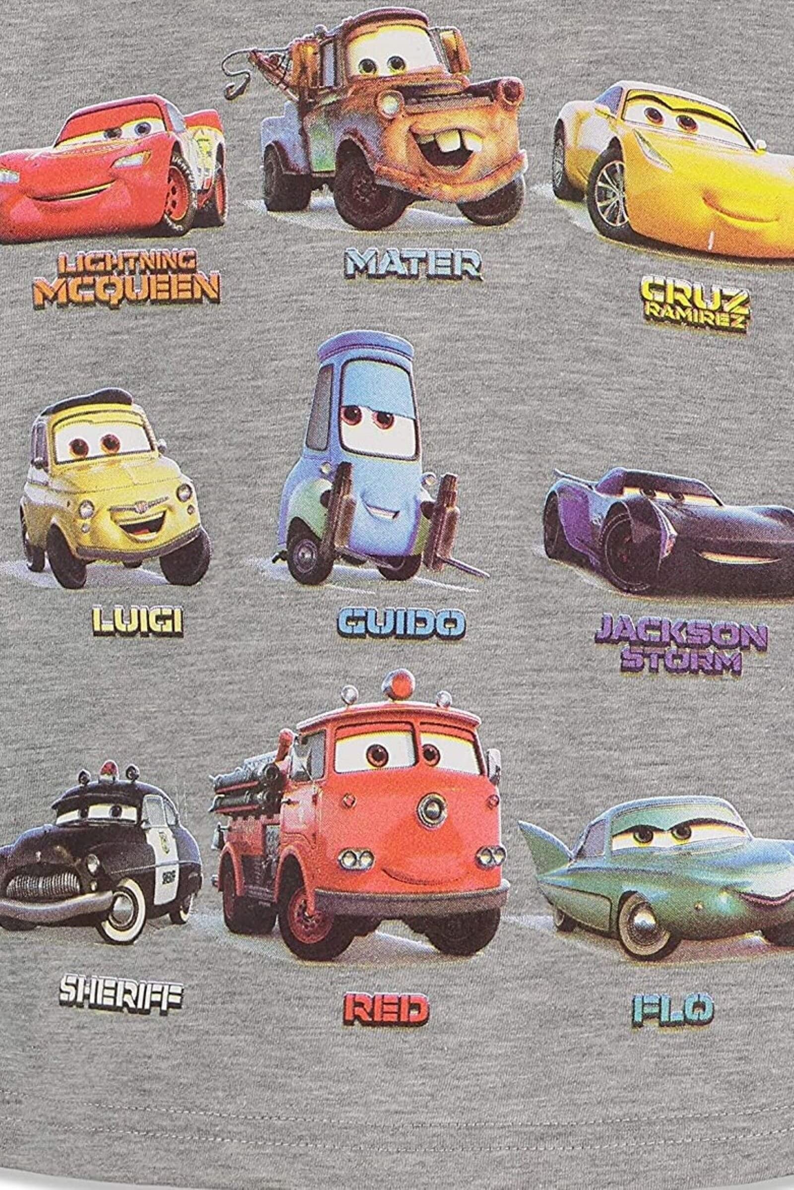 Disney Pixar Cars Lightning McQueen Tow Mater Toddler Boys 3 Pack Graphic T-Shirts Multicolor 5T
