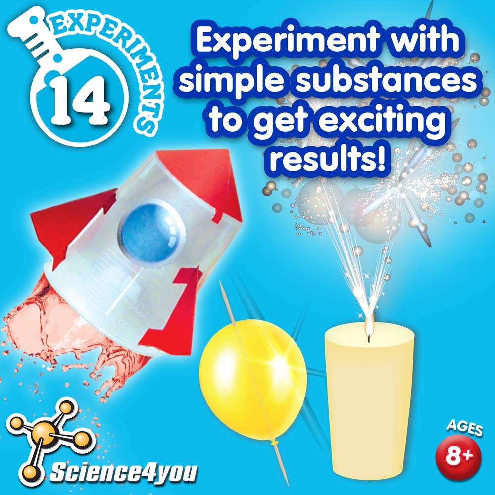 PlayMonster Science4you — Kaboom-Explosive Science — 14 Explosive Experiments About Chemistry — Fun, Education Activity — for Kids Ages 8+