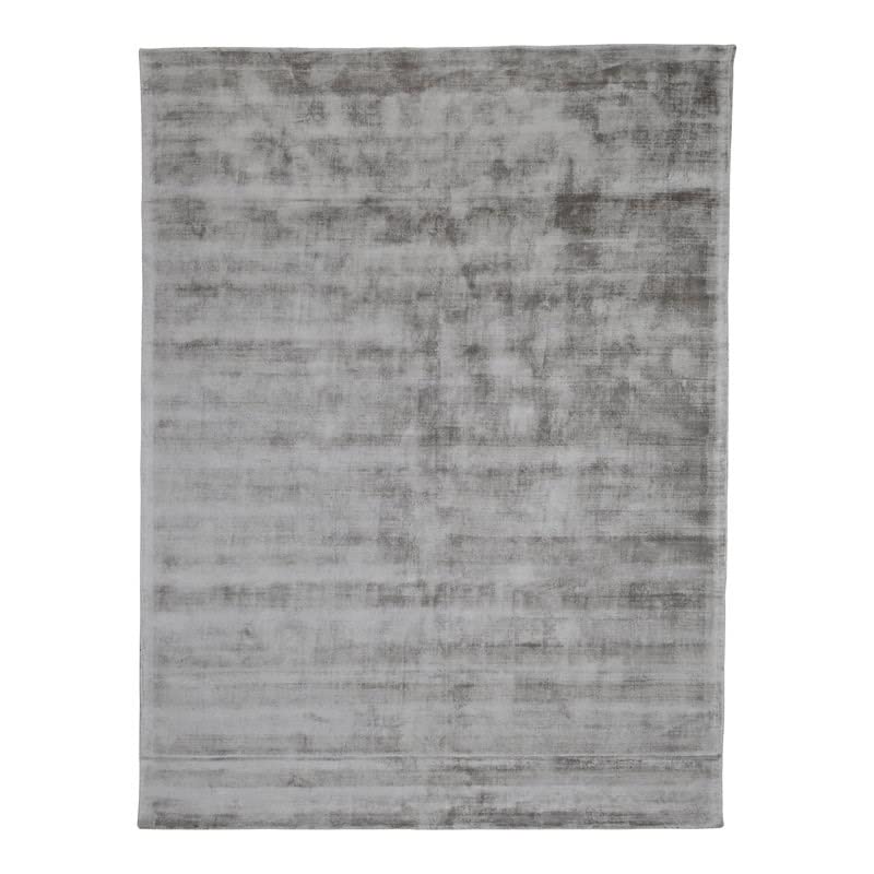 BOWERY HILL 108x144 Transitional Viscose Area Rug in Dove Gray