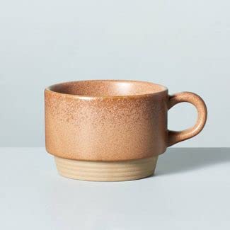9.5oz Stoneware Mug with Exposed Base Burnt Orange- Hearth & Hand™ with Magnolia