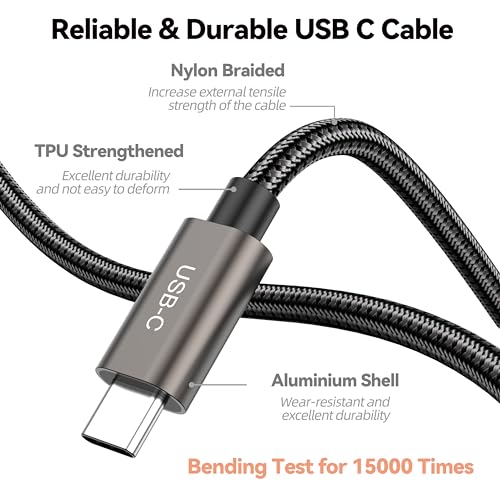 Link Cable 5M, Long USB C 3.0 Cable Compatible with Oculus/Meta Quest 1/2/3 Accessories and PC/Steam VR, High-Speed Data Transfer Charging Cord for VR Headset