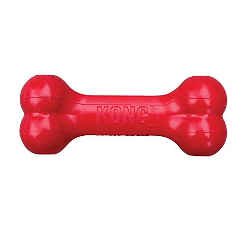 KONG Goodie Bone - Natural Rubber Dog Chew Bone & Treat Dispensing Toy - for Medium Dogs