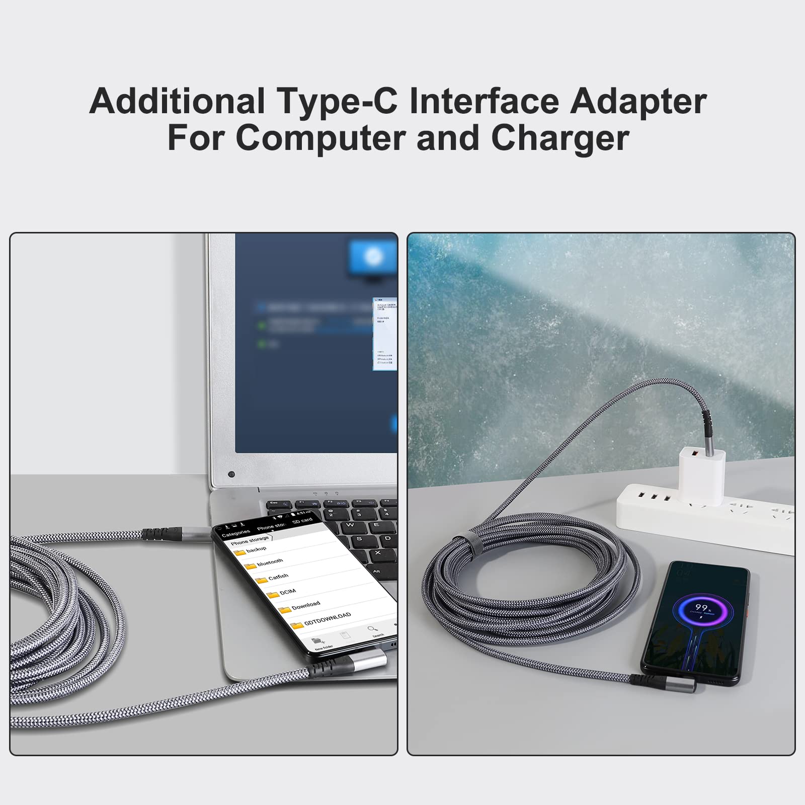 LHJRY Link Cable 20Ft Compatible with Quest2/Quest Pro/Pico 4 Accessories, PC/Steam VR, High Speed Data Transfer Cord, USB C to USB C Cable for VR Headset and Gaming PC