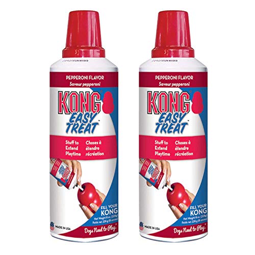 KONG - Easy Treat - Dog Treat Paste - 8 Ounce (2 Pack) - Pepperoni