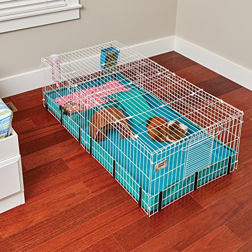 Guinea Habitat Plus Guinea Pig Cage by MidWest w/ Top Panel, 47L x 24W x 14H Inches