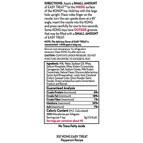 KONG - Easy Treat - Dog Treat Paste - 8 Ounce (2 Pack) - Pepperoni