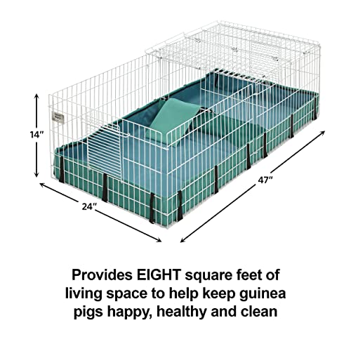 Guinea Habitat Plus Guinea Pig Cage by MidWest w/ Top Panel, 47L x 24W x 14H Inches